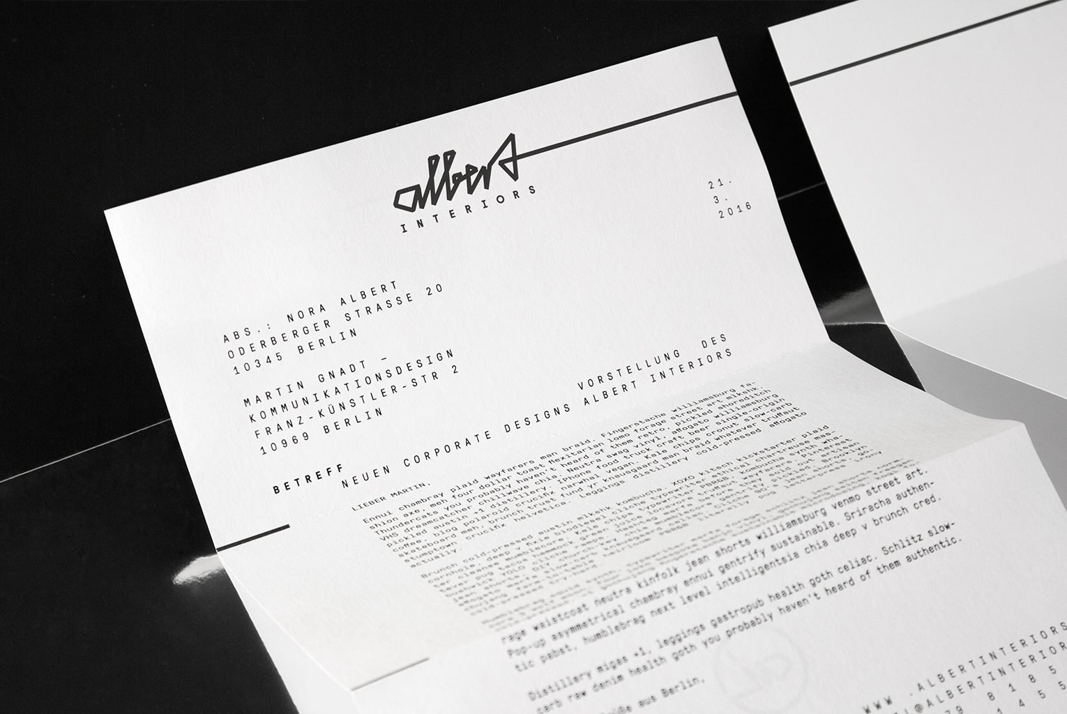 Martin Gnadt — Kommunikationsdesign — ALBERT INTERIORS
